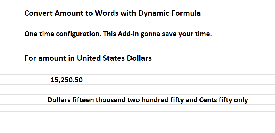 AED (UAE Dirham) Currency amount in words MS Excel Add-in - Acute ...